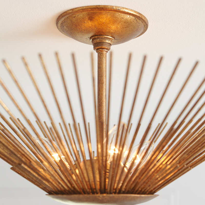 Visual Comfort Studio Helios 3 - Light 17'' Semi Flush Mount by Alexa ...