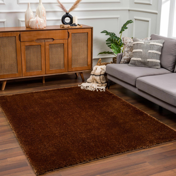 Eider & Ivory™ Kronos Performance Brown Plush Pile Area Rug & Reviews ...