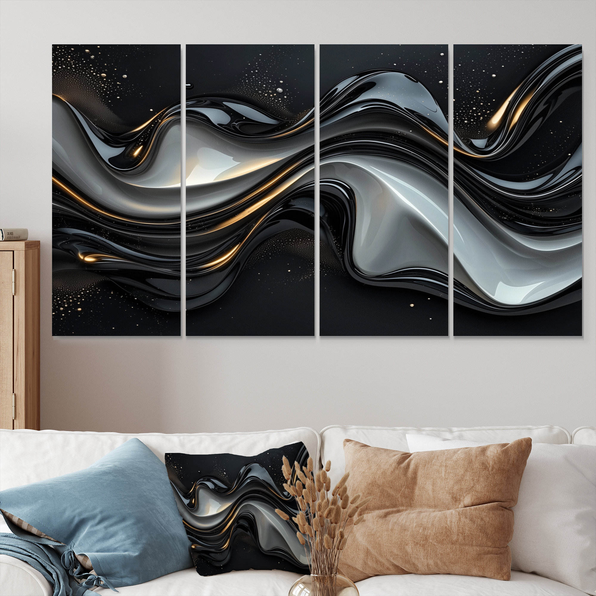 Ivy Bronx Fractal Grey Peano Curve II - Fractals Wall Decor - Modern Wall Art | Wayfair