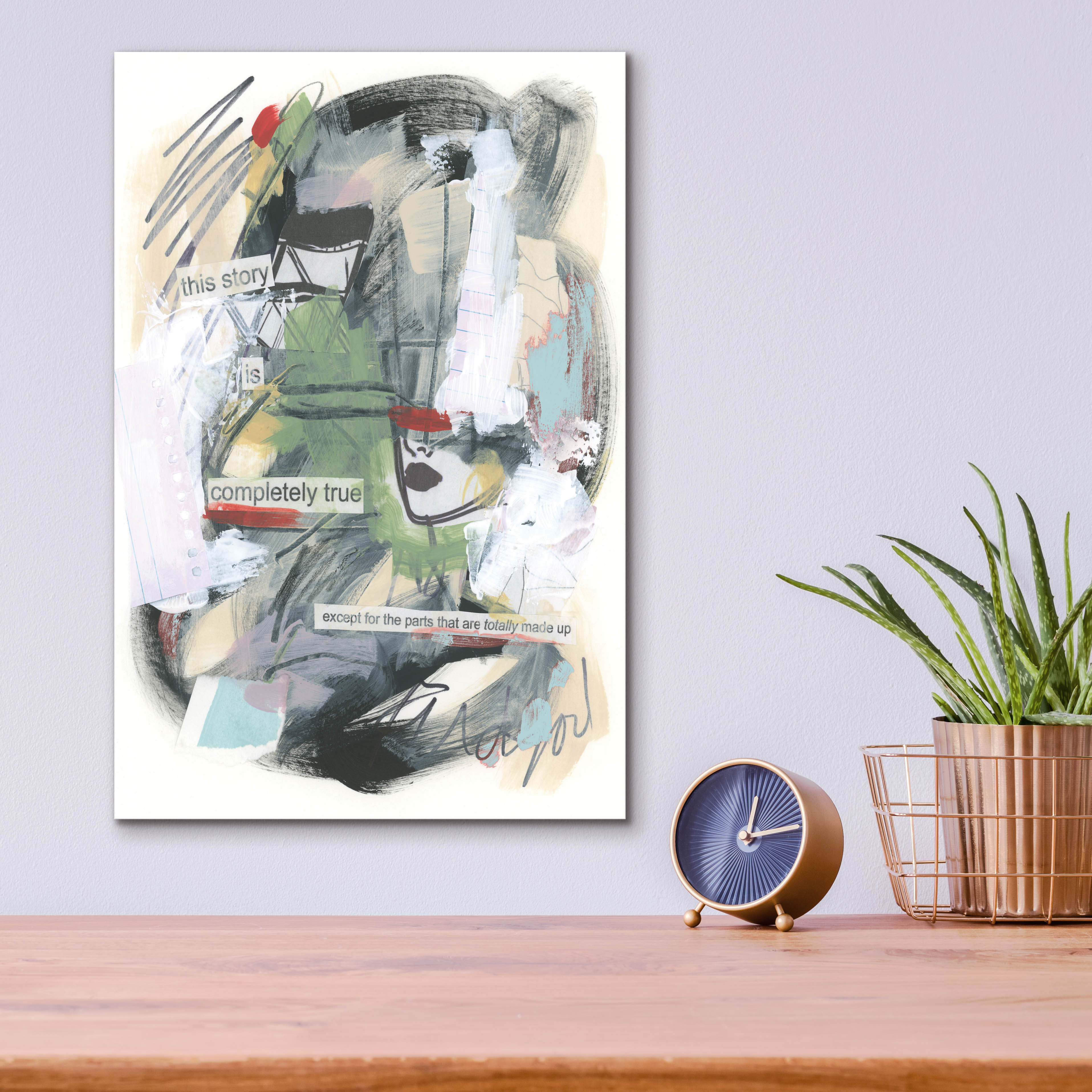 Ivy Bronx 'True Stories 1' by June Erica Vess Acrylic Glass Wall Art ...