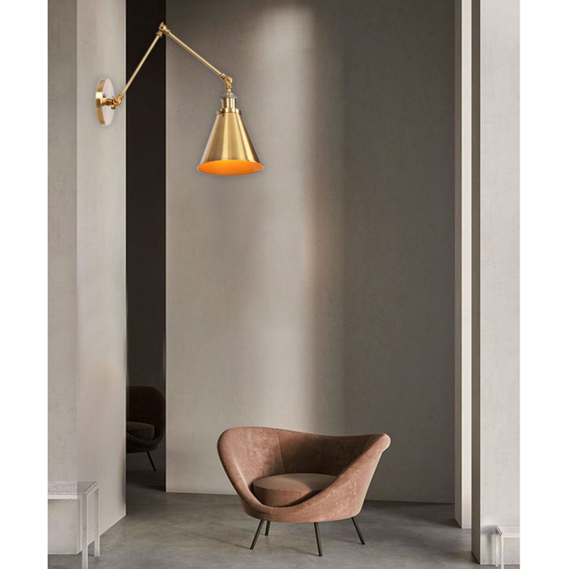 Everly Quinn Coyne Swing Arm Sconce & Reviews | Wayfair