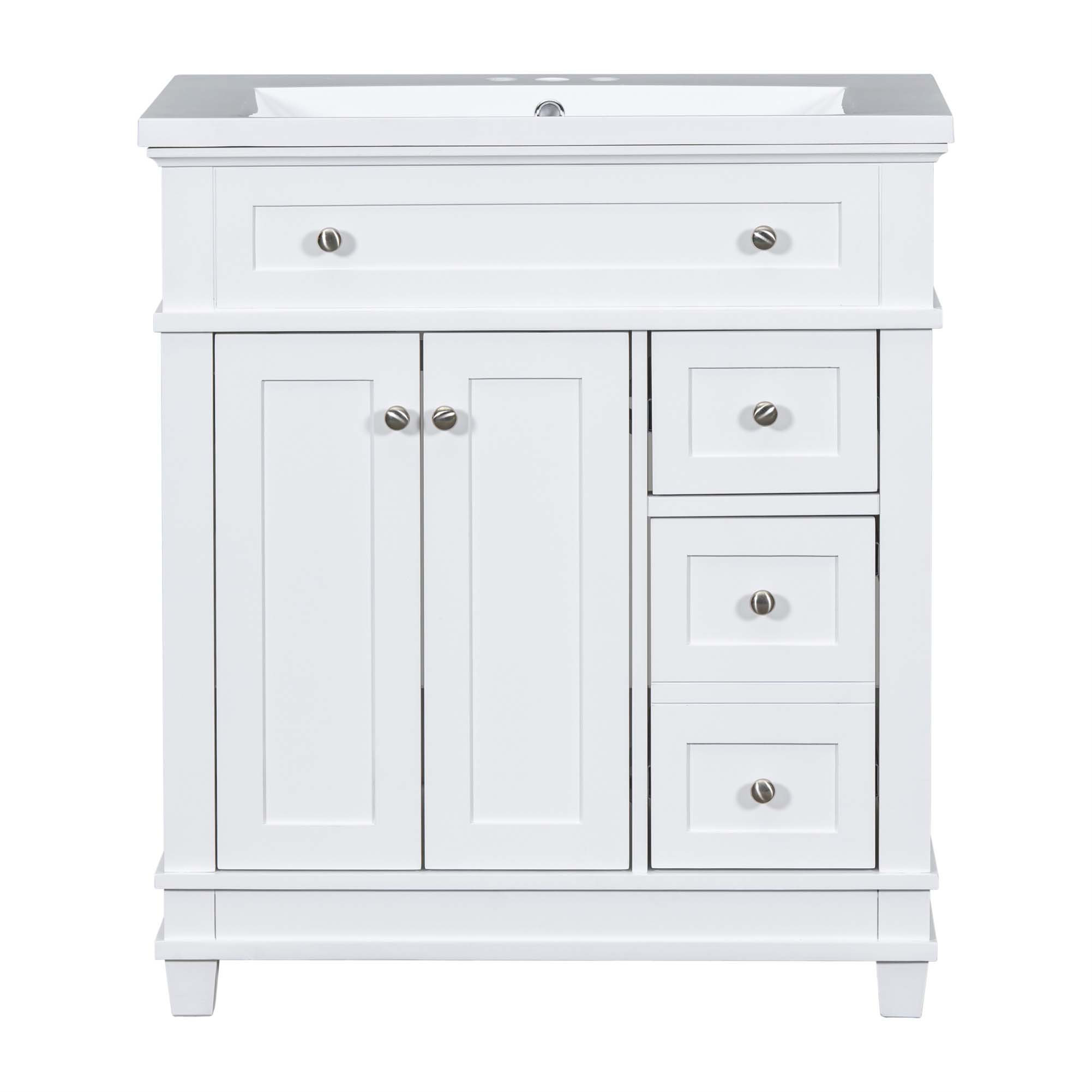 Lark Manor™ 30" Bathroom Vanity Cabinet With Sink Combo Set, Undermount ...