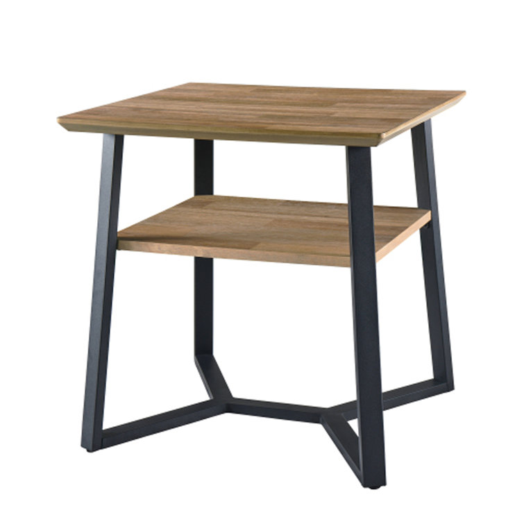 Rabun Solid Wood Trestle End Table With Storage at James Frary blog