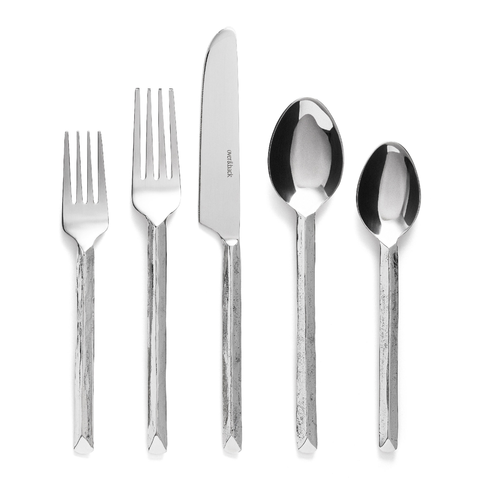 over&back Hand-Forged 18/8 Flatware Set - Service for 4 & Reviews | Wayfair