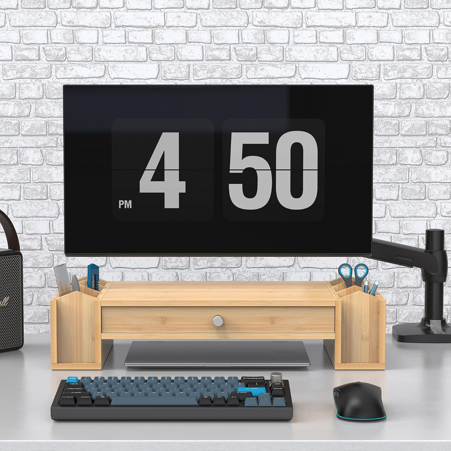 Foundry Select Venola Monitor Stand Riser With Drawer And Pen Holder ...