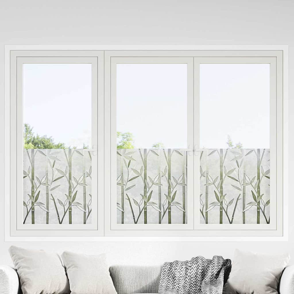 Ebern Designs Static Window Film Bamboo Pattern In PVC | Wayfair