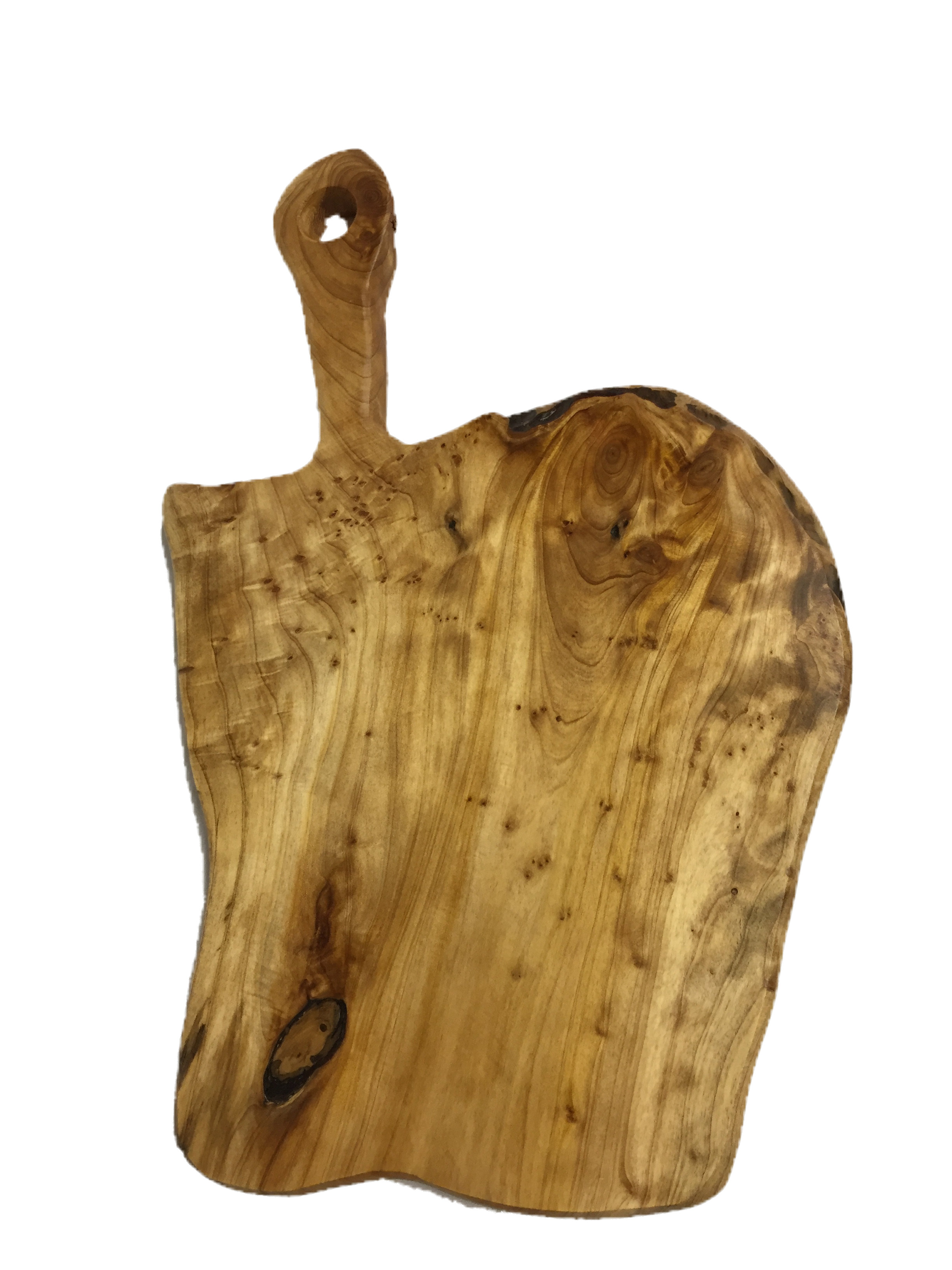 Greener Valley Handcrafted Root Wood Cheese/Cutting Board With Long ...