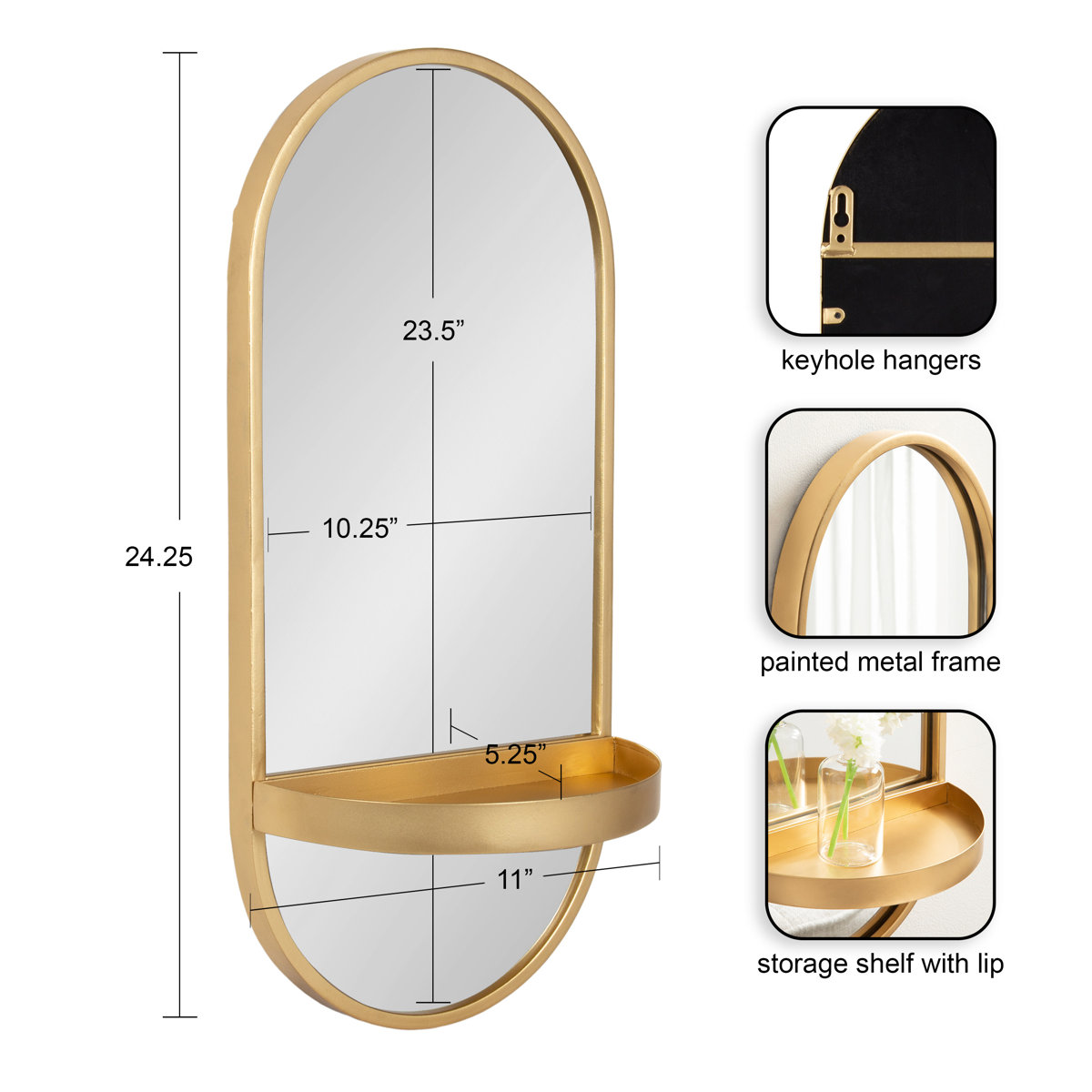 AllModern Lumi Modern & Contemporary Beveled Accent Mirror & Reviews ...