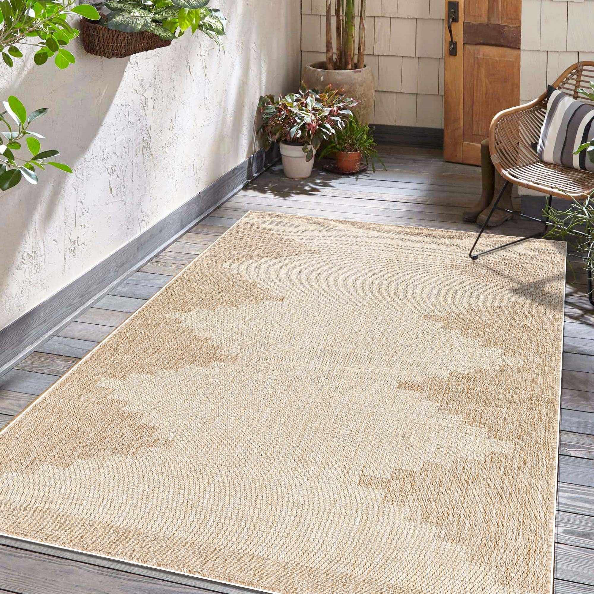 The Twillery Co.® Mendota Mortimer Southwestern Tan Indoor/Outdoor Area ...