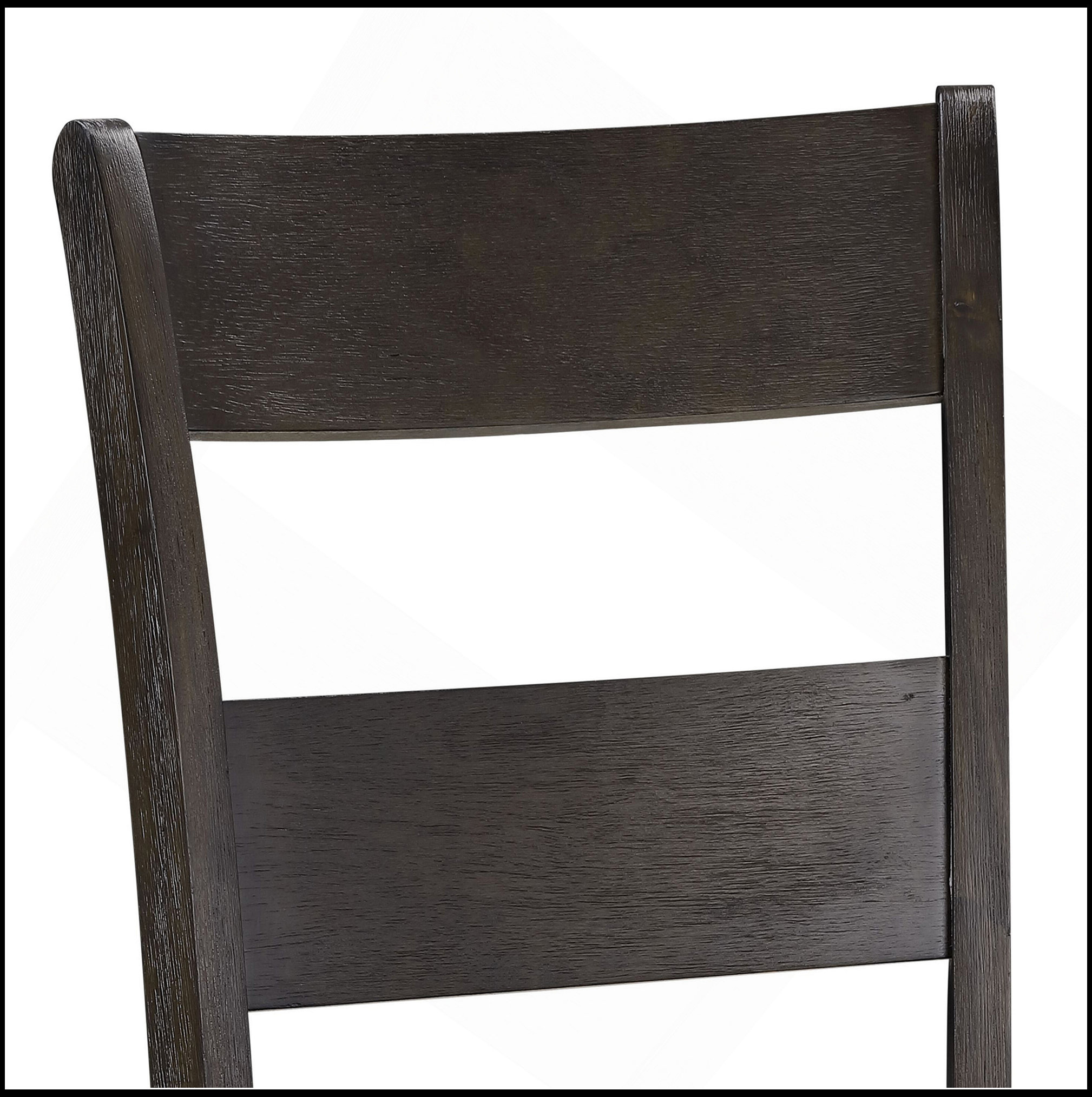 Red Barrel Studio® Distressed Walnut Ladder Back Side Chairs (Set Of 2 ...
