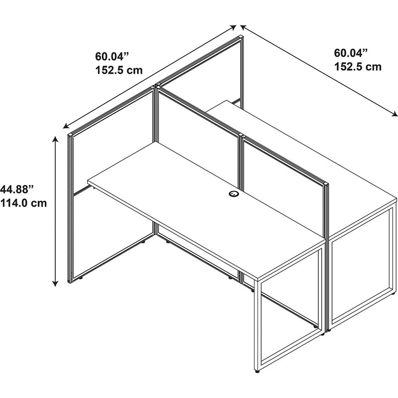 Bush Business Furniture Easy Office Computer Desk Office Set & Reviews ...