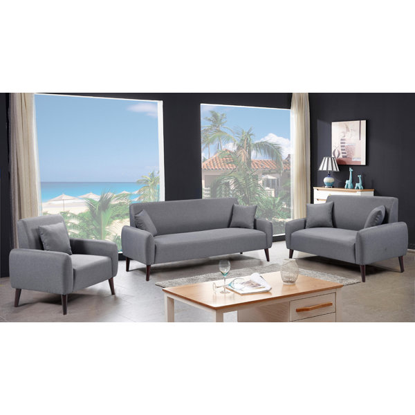 George Oliver Tieba 3 - Piece Living Room Set | Wayfair.co.uk