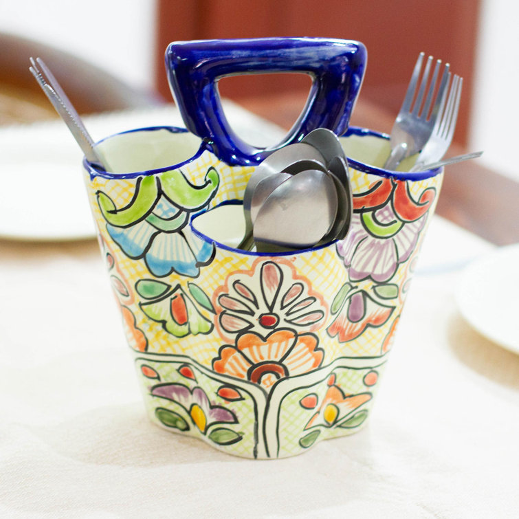 Canora Grey Ceramic / Porcelain Flatware Caddy | Wayfair