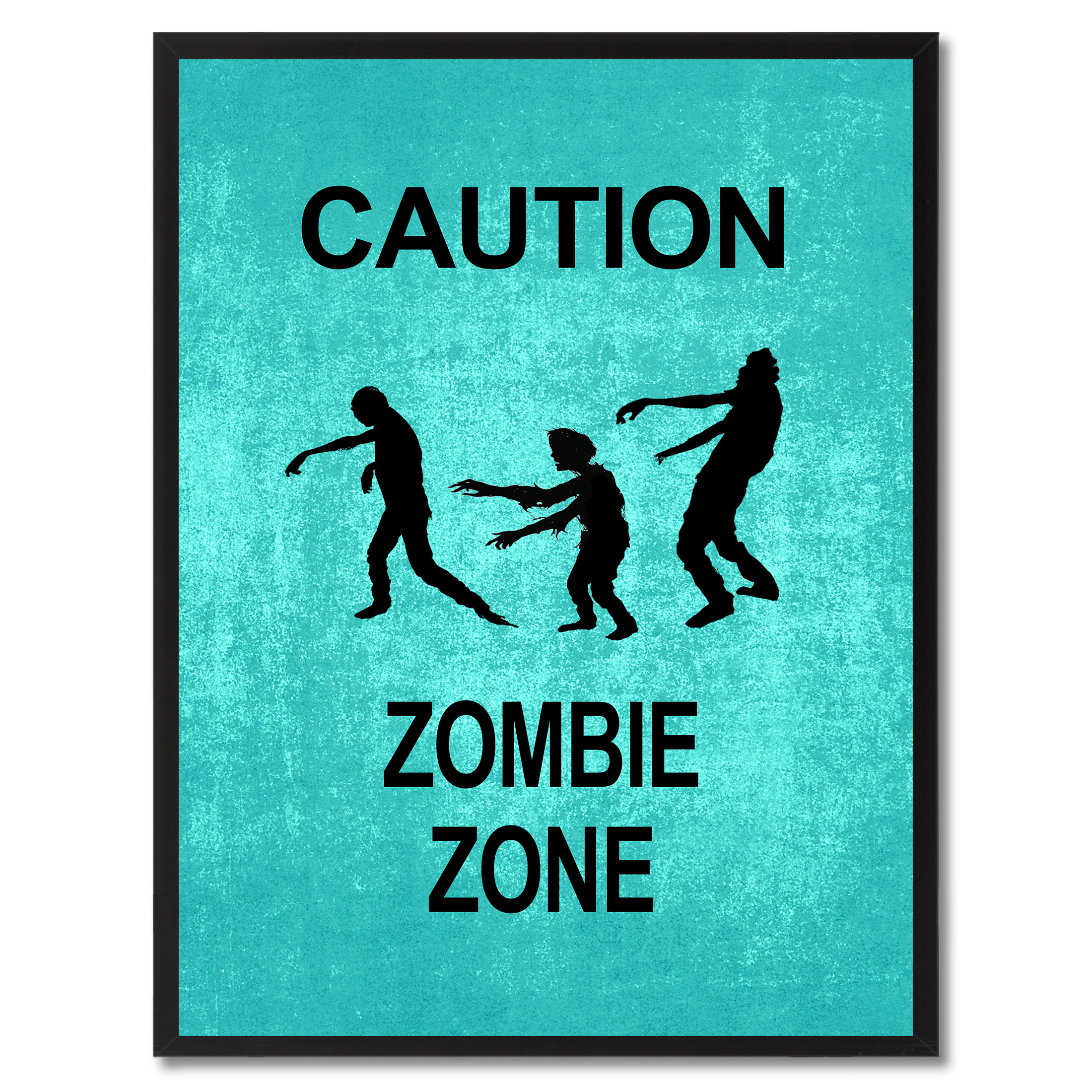 Trinx " Caution Zombie Zone Sign " - Wayfair Canada