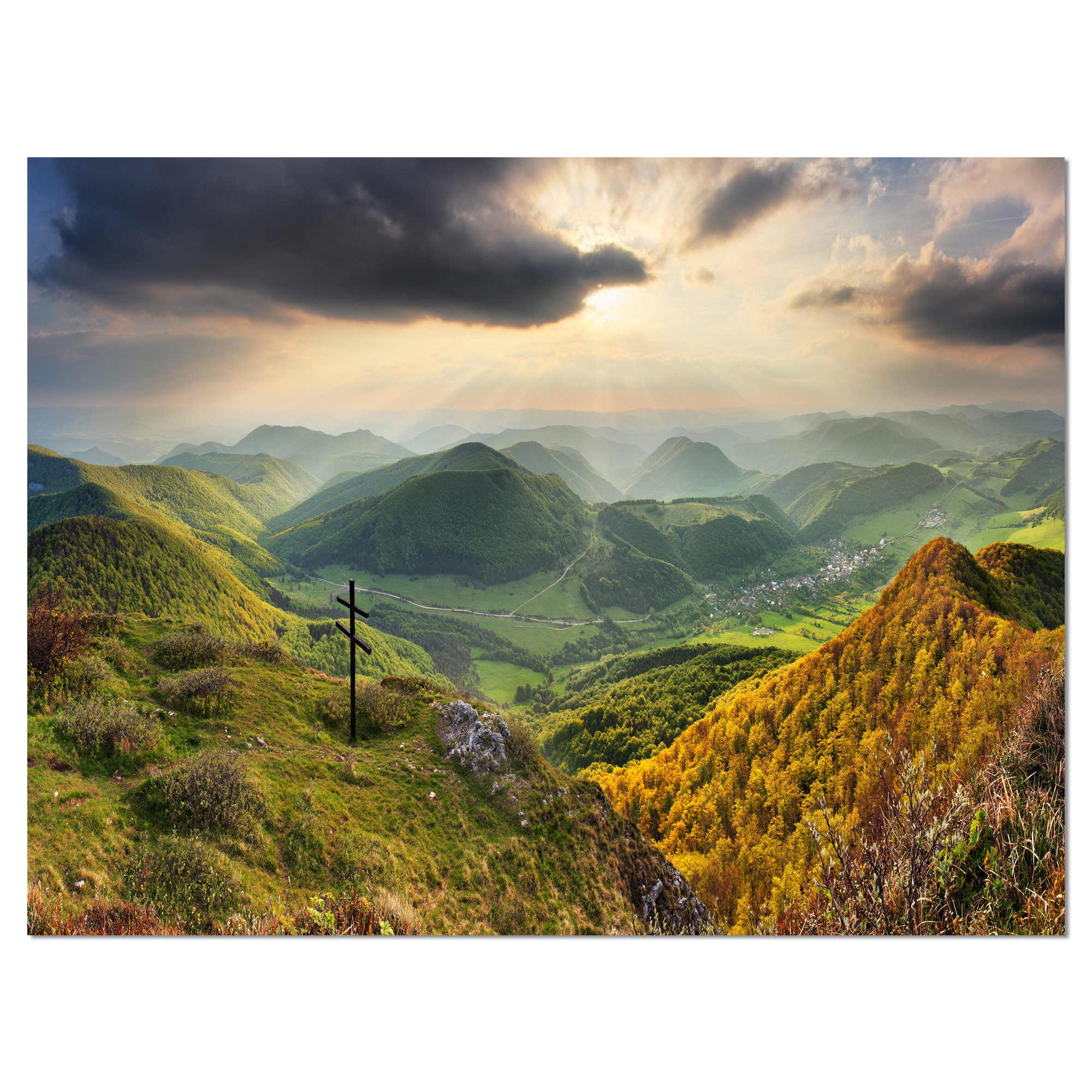 Design Art 'Slovakia Spring Forest Mountain' Photographic Print on ...