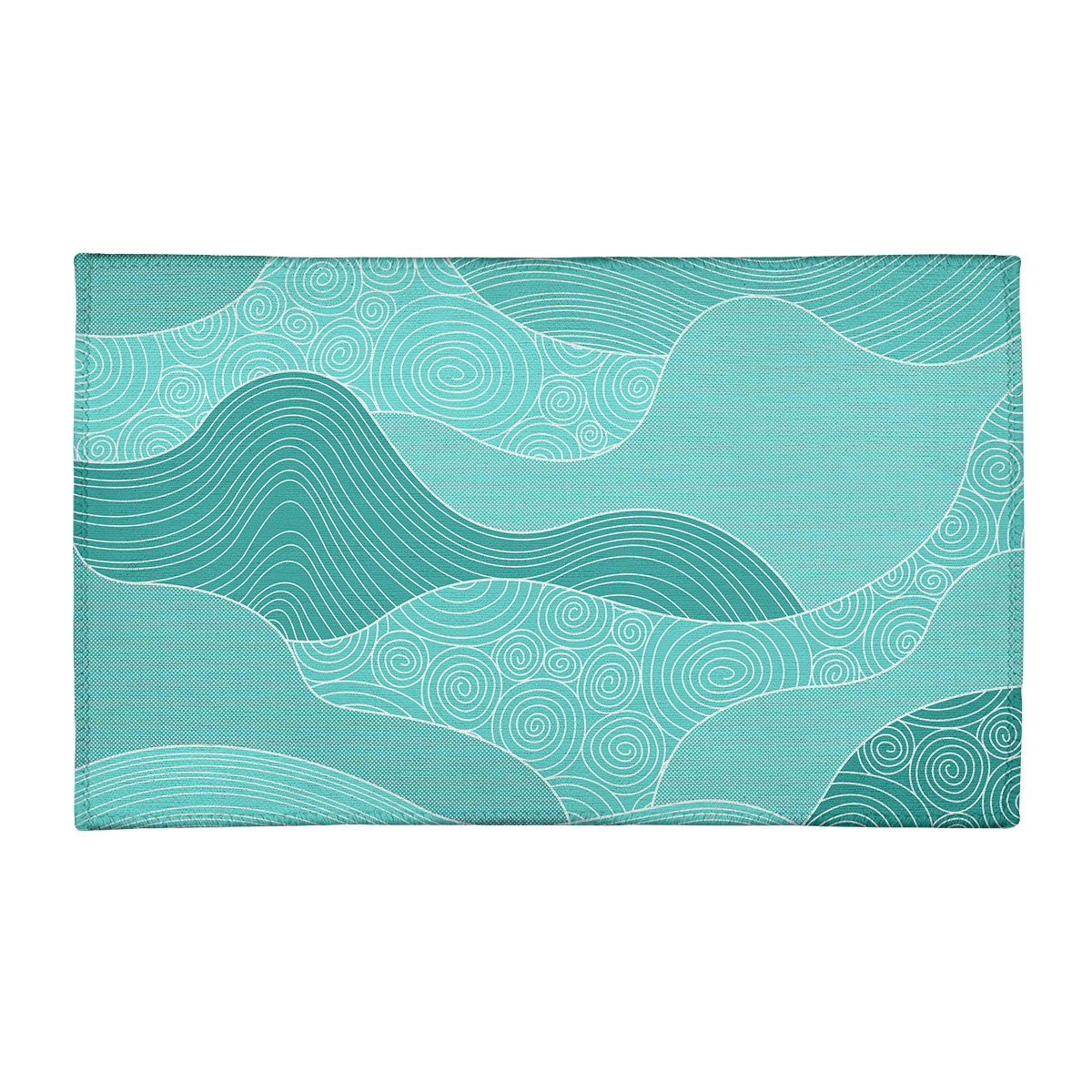 East Urban Home Classic Hand Drawn Waves Blue Area Rug - Wayfair Canada