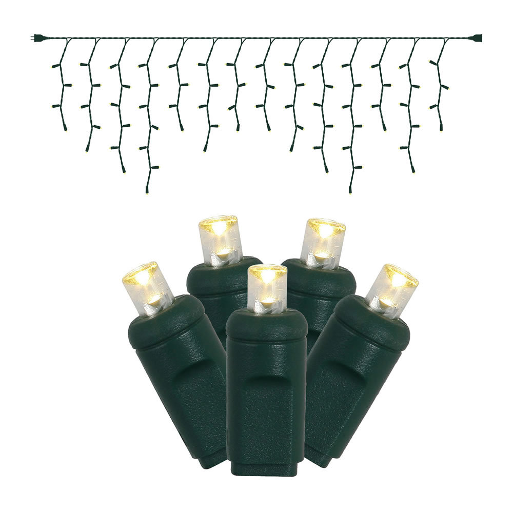 The Holiday Aisle® 70Lt LED Wide Angle Icicle Christmas light set | Wayfair