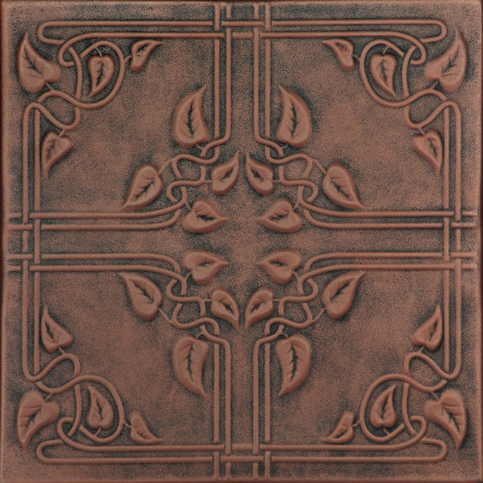 A La Maison Ceilings Ivy Leaves 1.6 ft. x 1.6 ft. Polystyrene Glue-up ...