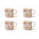 Excelsa set of 4 tea cups Coral porcelain 29 cl | Wayfair.co.uk