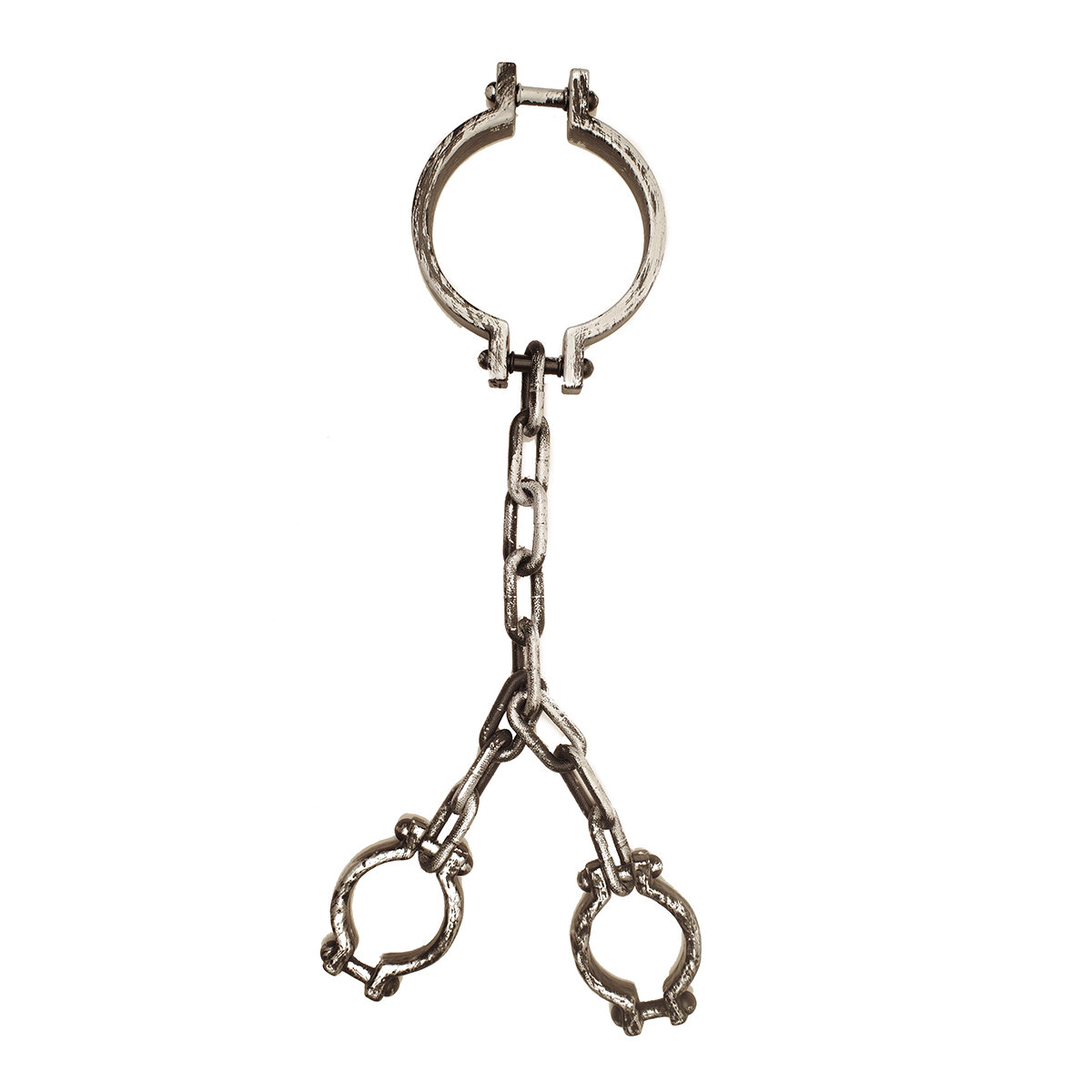 17 Stories Fake Neck Wrist Shackle Prison Chains Handcuff Restraints ...
