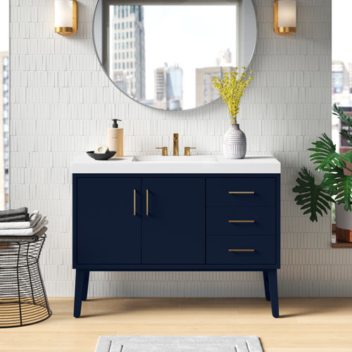 48 Inch Blue Bathroom Vanities You'll Love | Wayfair
