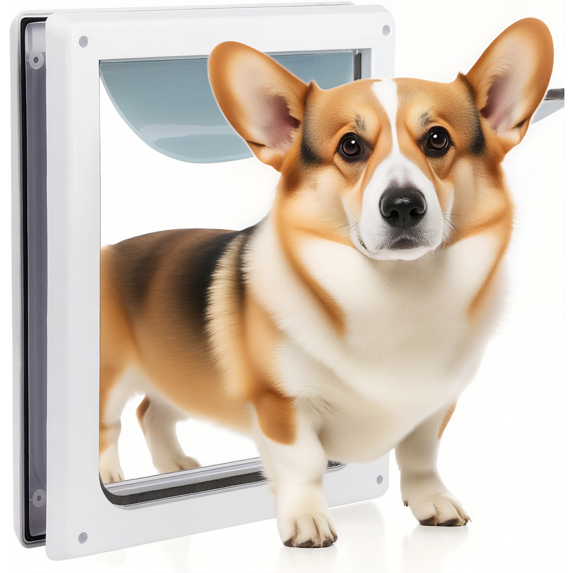 CHAIREZ Pet Flap Door With 2-Way Locking System For Dog Wall Entry ...