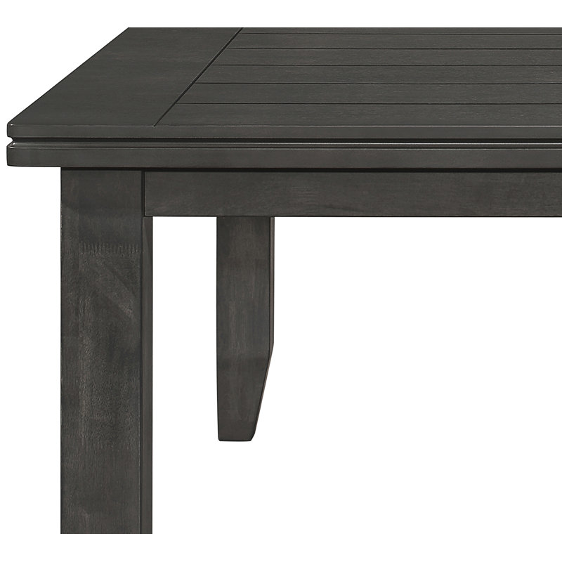 Red Barrel Studio® Dexter Dark Gray Rectangular Dining Table | Wayfair