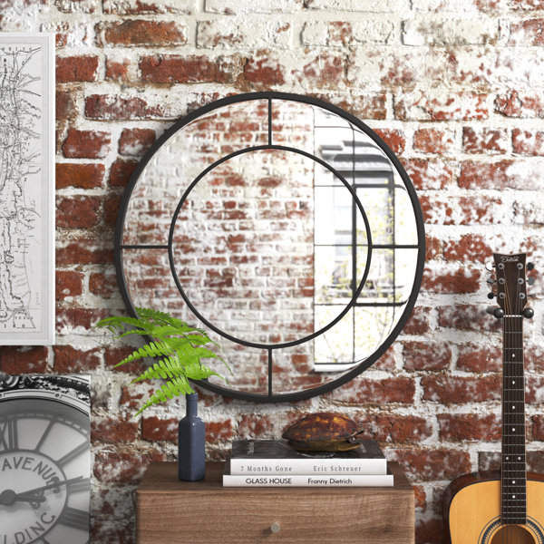 Steelside™ Elin Metal Round Wall Mirror & Reviews | Wayfair
