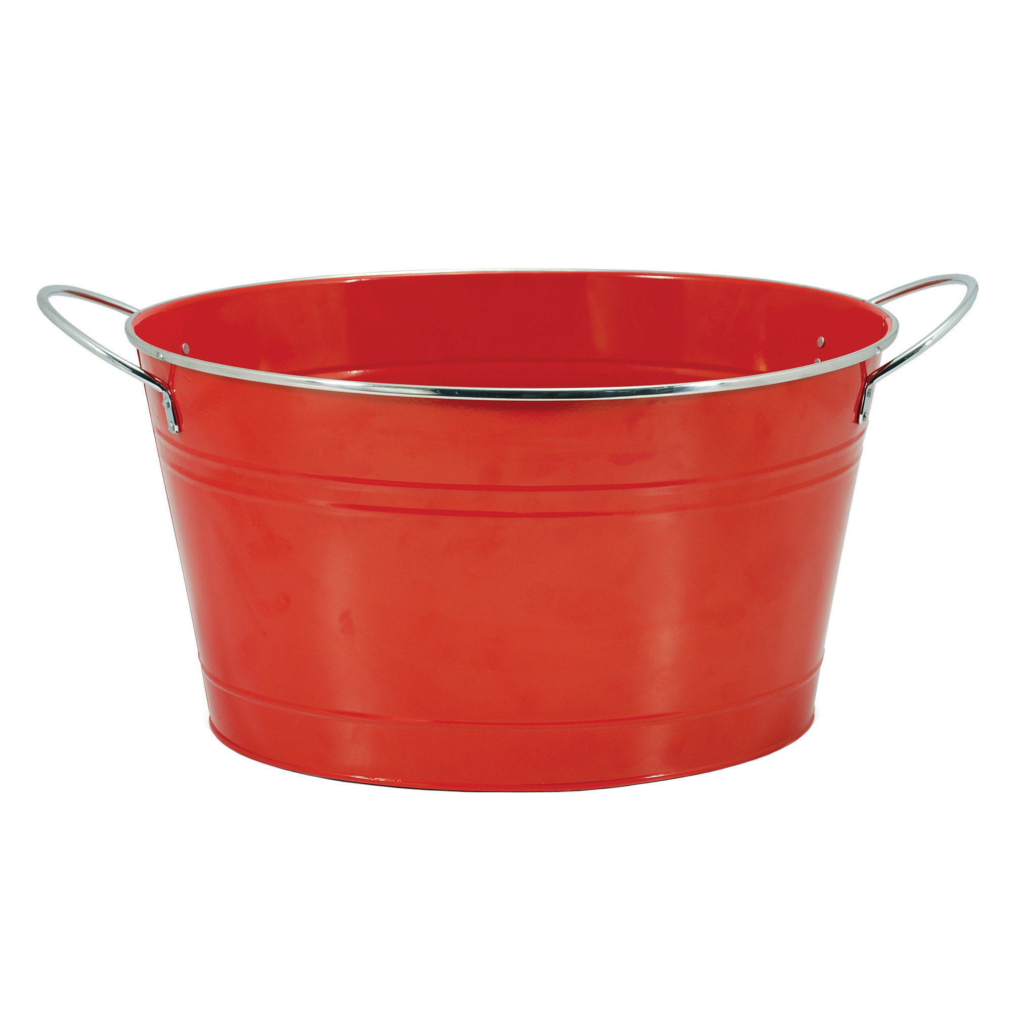 Twine Country Home™ Big Red Galvanized Metal Tub & Reviews | Wayfair