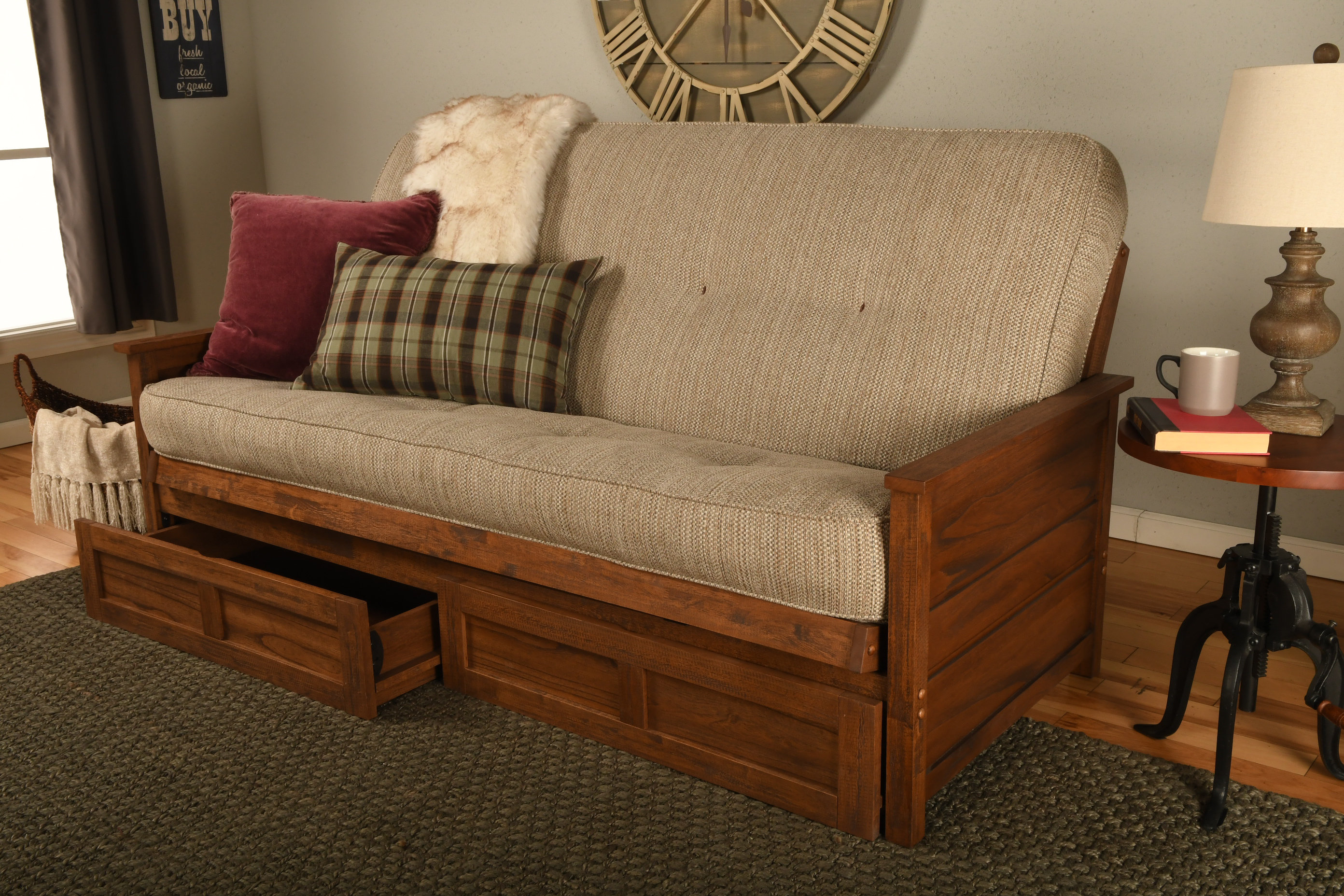 Laurel Foundry Modern Farmhouse® Anders Full 79'' Wide Tufted Back ...