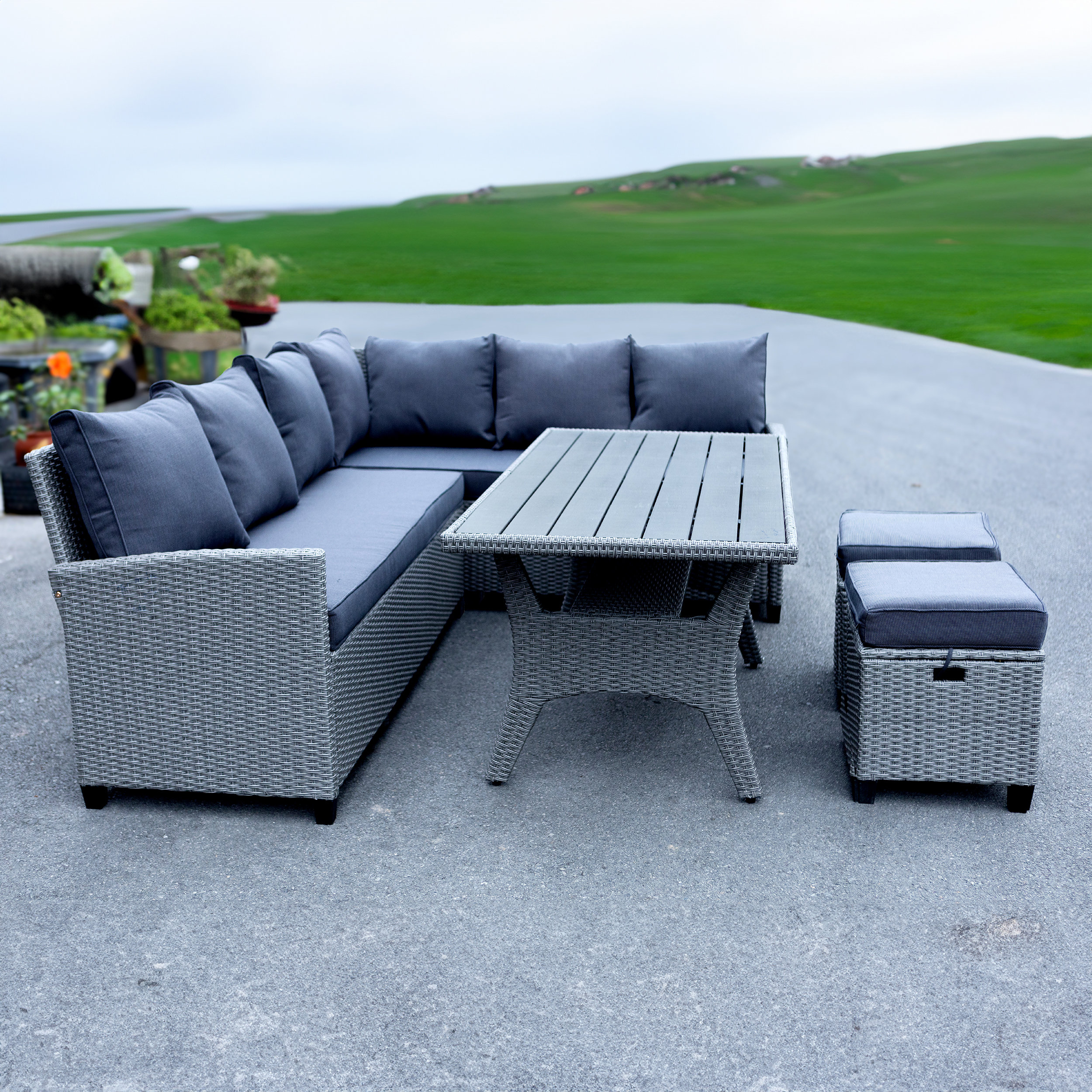 Deko Living 6 - Person Outdoor Seating Group with Cushions | Wayfair