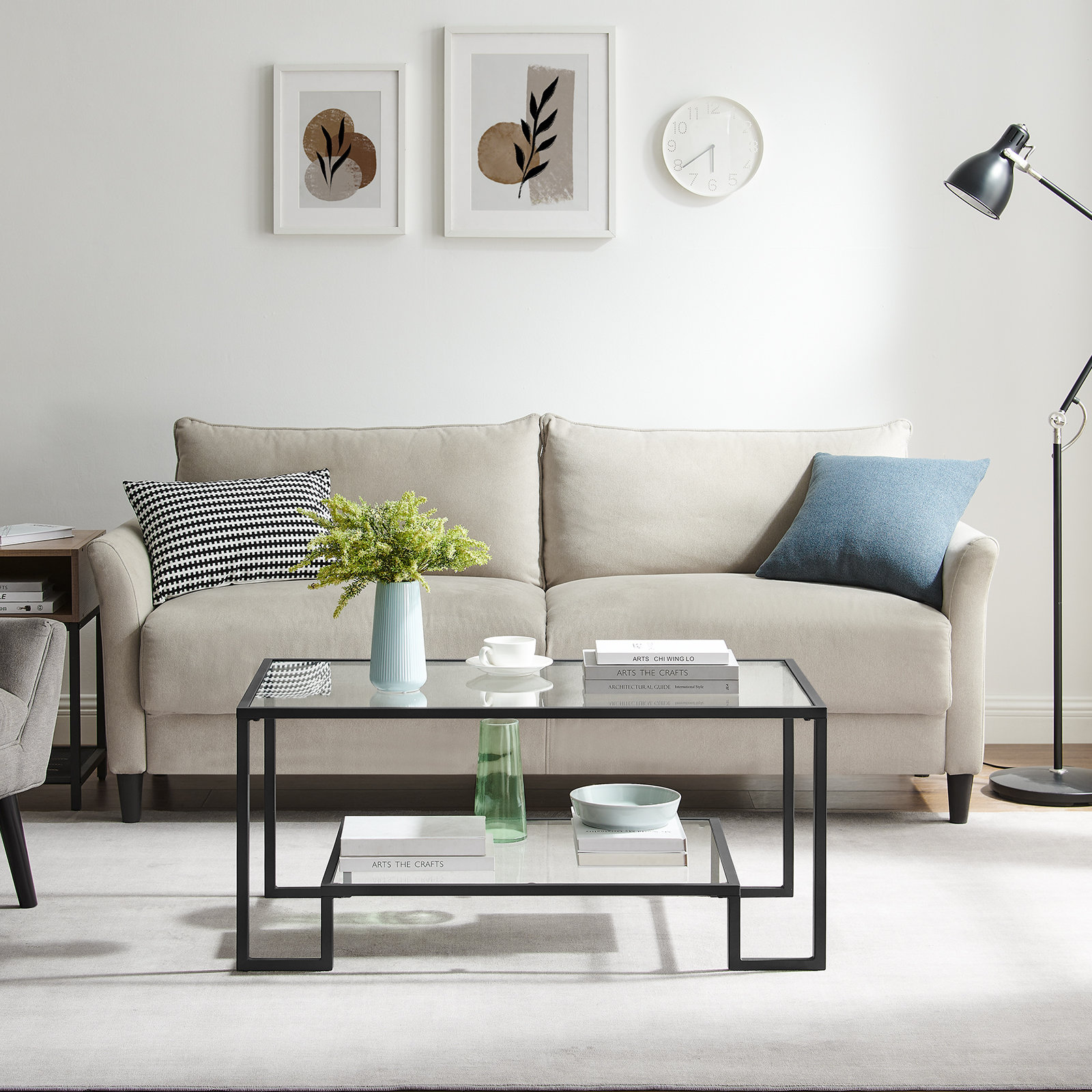 Kelly Clarkson Home Nancy Glass Top Coffee Table & Reviews - Wayfair Canada