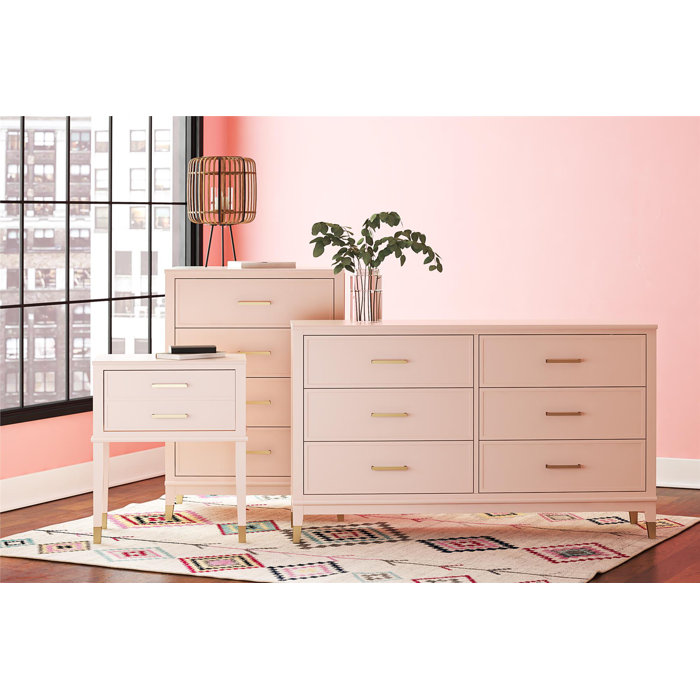 CosmoLiving by Cosmopolitan Westerleigh 6 Drawer 56.77" W Double ...