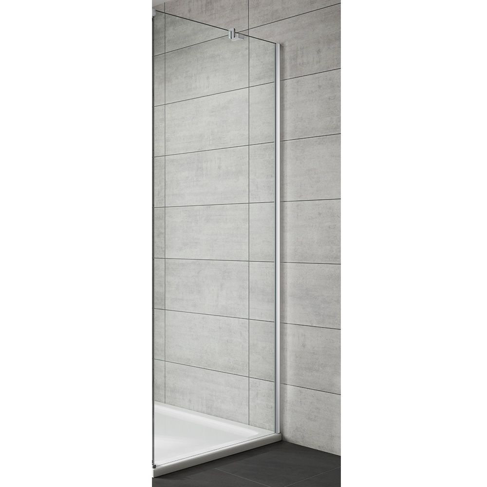 Jaquar Semi-Frameless Fixed Shower Screen with Clear Glass | Wayfair.co.uk