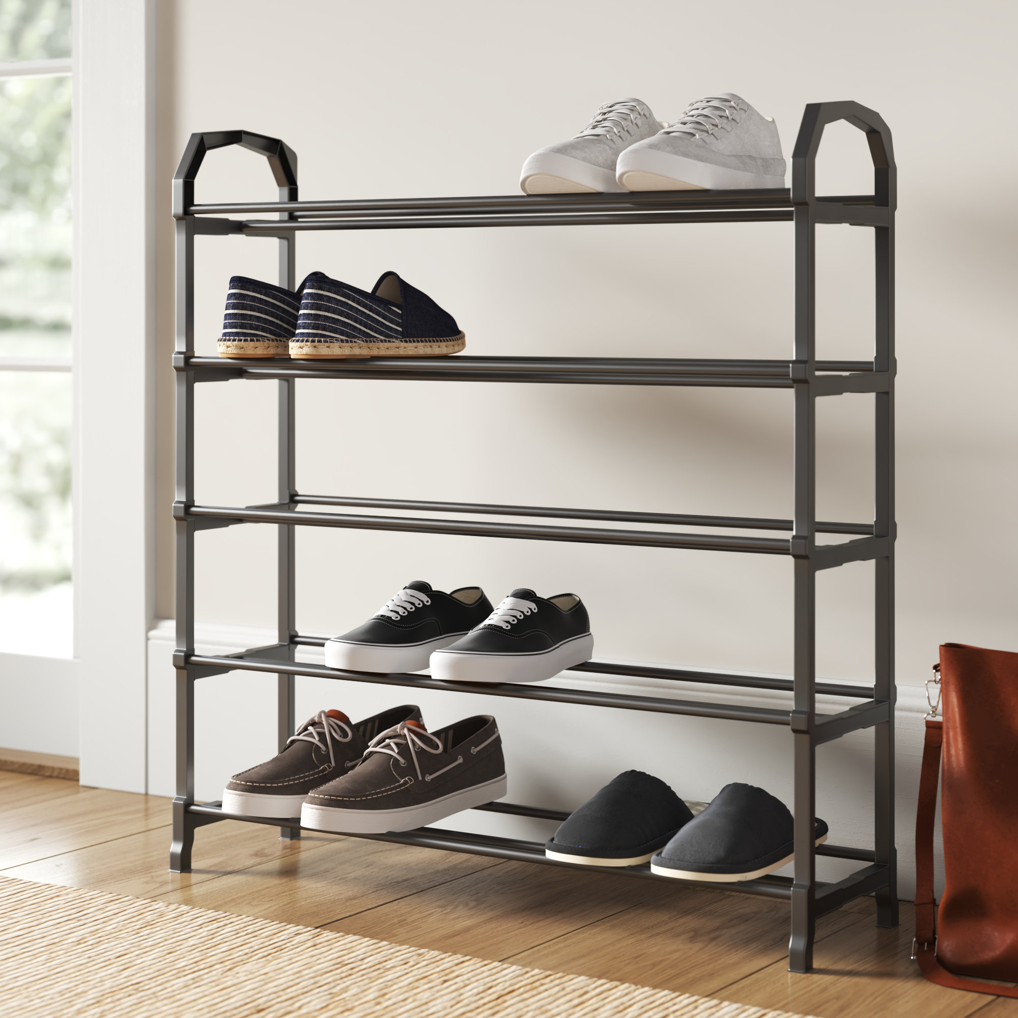 Rebrilliant Aleynna 5 Tier Shoe Rack- 20 Pairs & Reviews | Wayfair