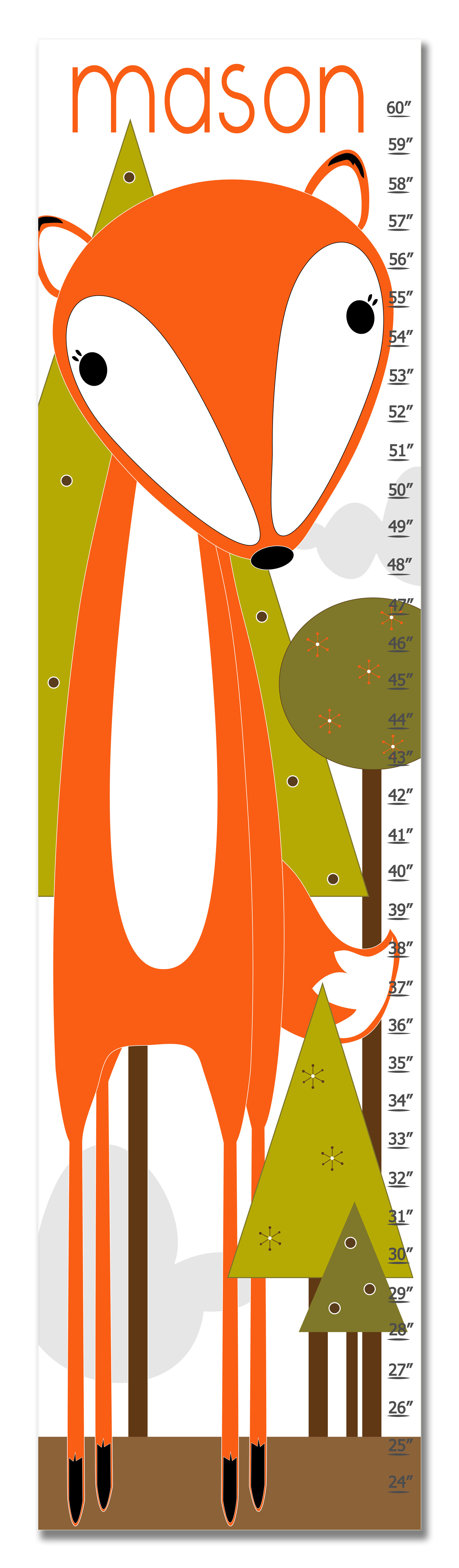 Finny and Zook Brave Fox Personalized Growth Chart | Wayfair