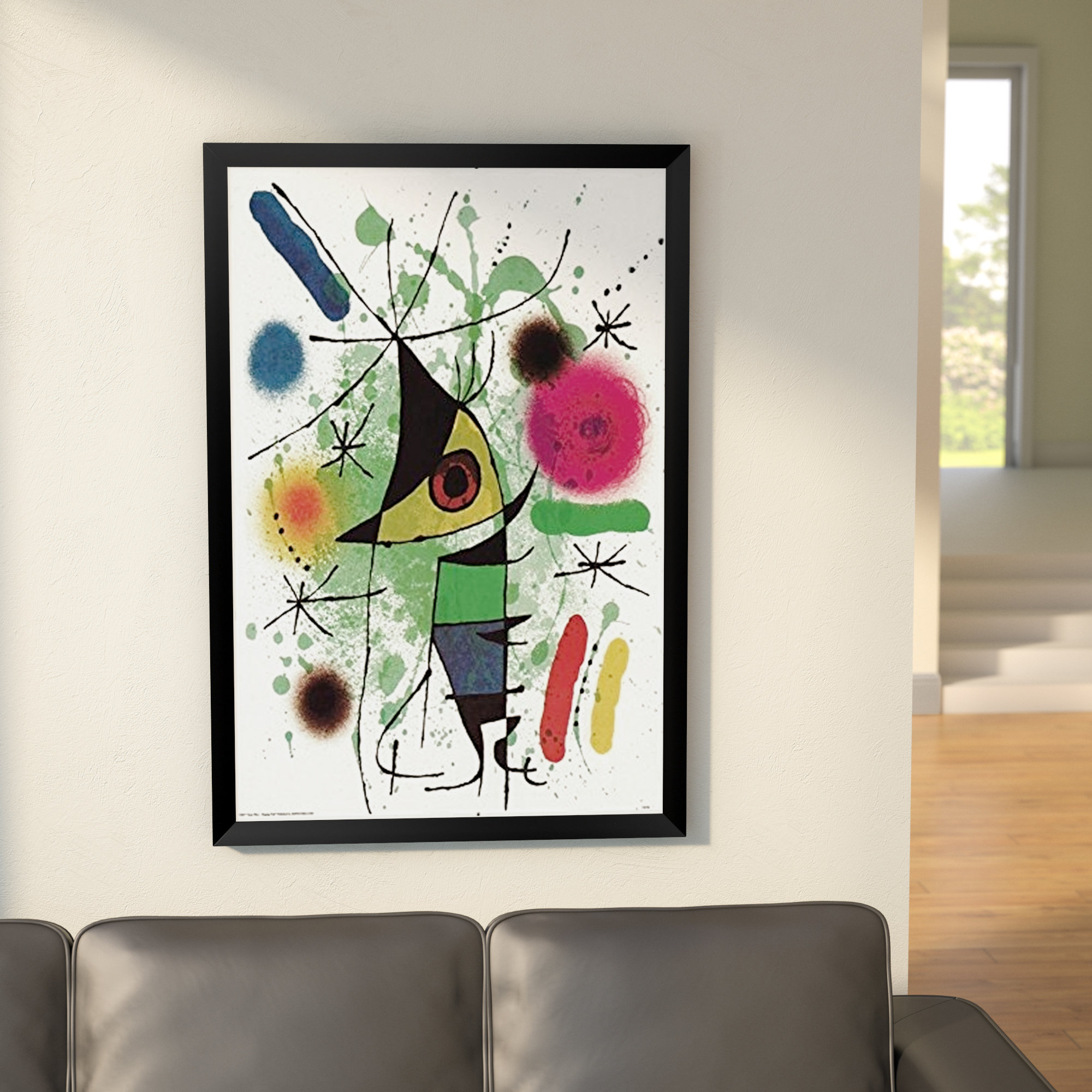 Vault W Artwork The Singing Fish by Joan Miro - Framed Graphic Art ...