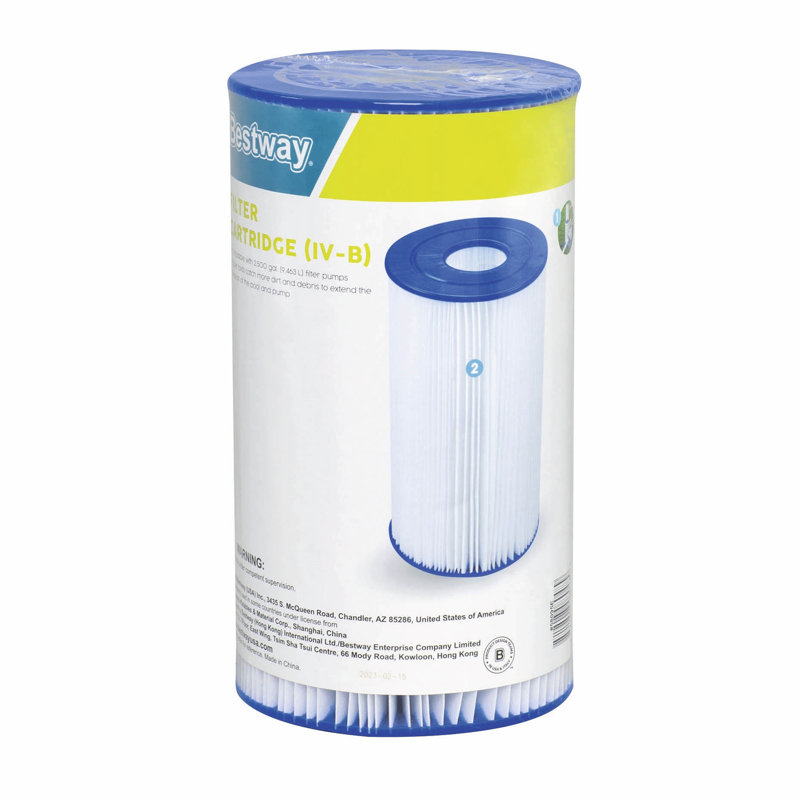 Bestway Flowclear Type IV & B Pool Filter Pump Replacement Cartridge (2 ...