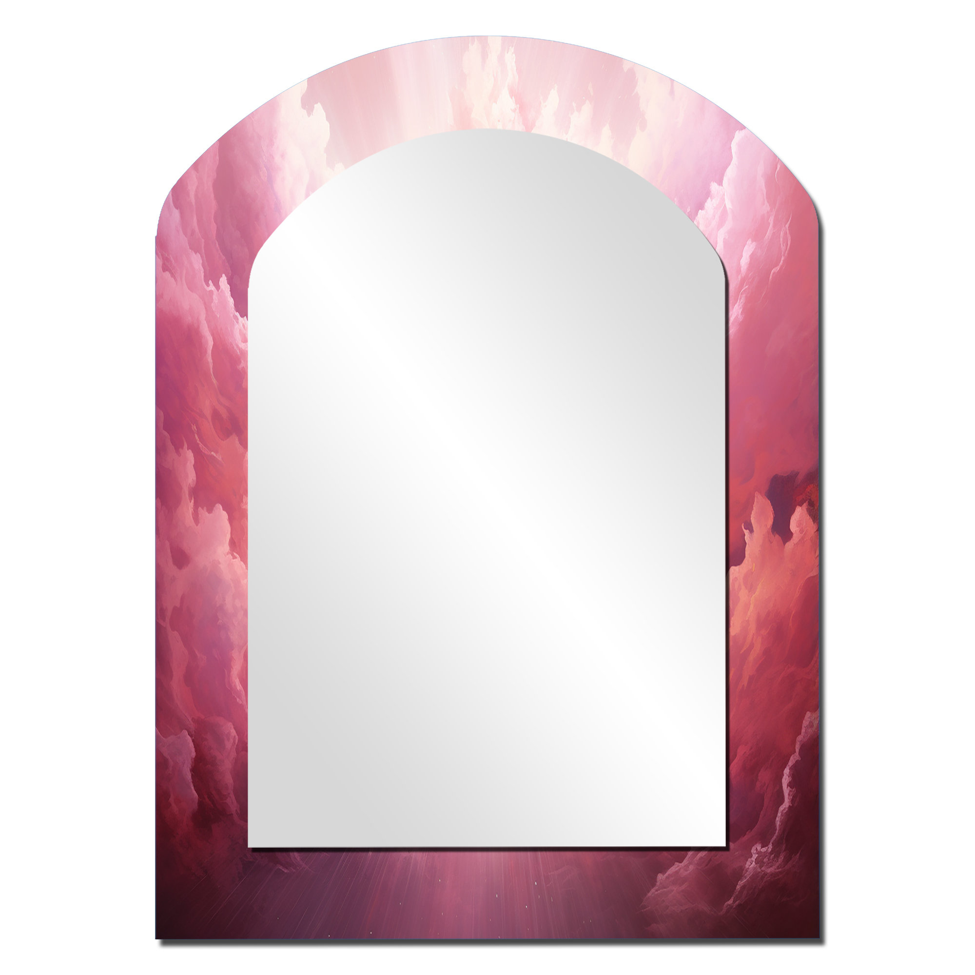 Design Art Ascension Aura Christianism Art I - Pink Traditional Arch ...