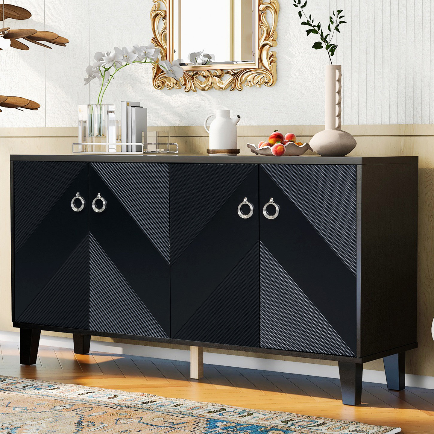 Latitude Run® Barbett 60.2'' Modern Sideboard with Geometric Patterns ...