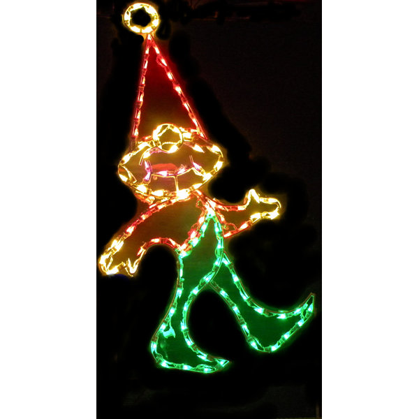 Lori's Lighted D'Lites Tall Elf Christmas Holiday Lighted Display ...