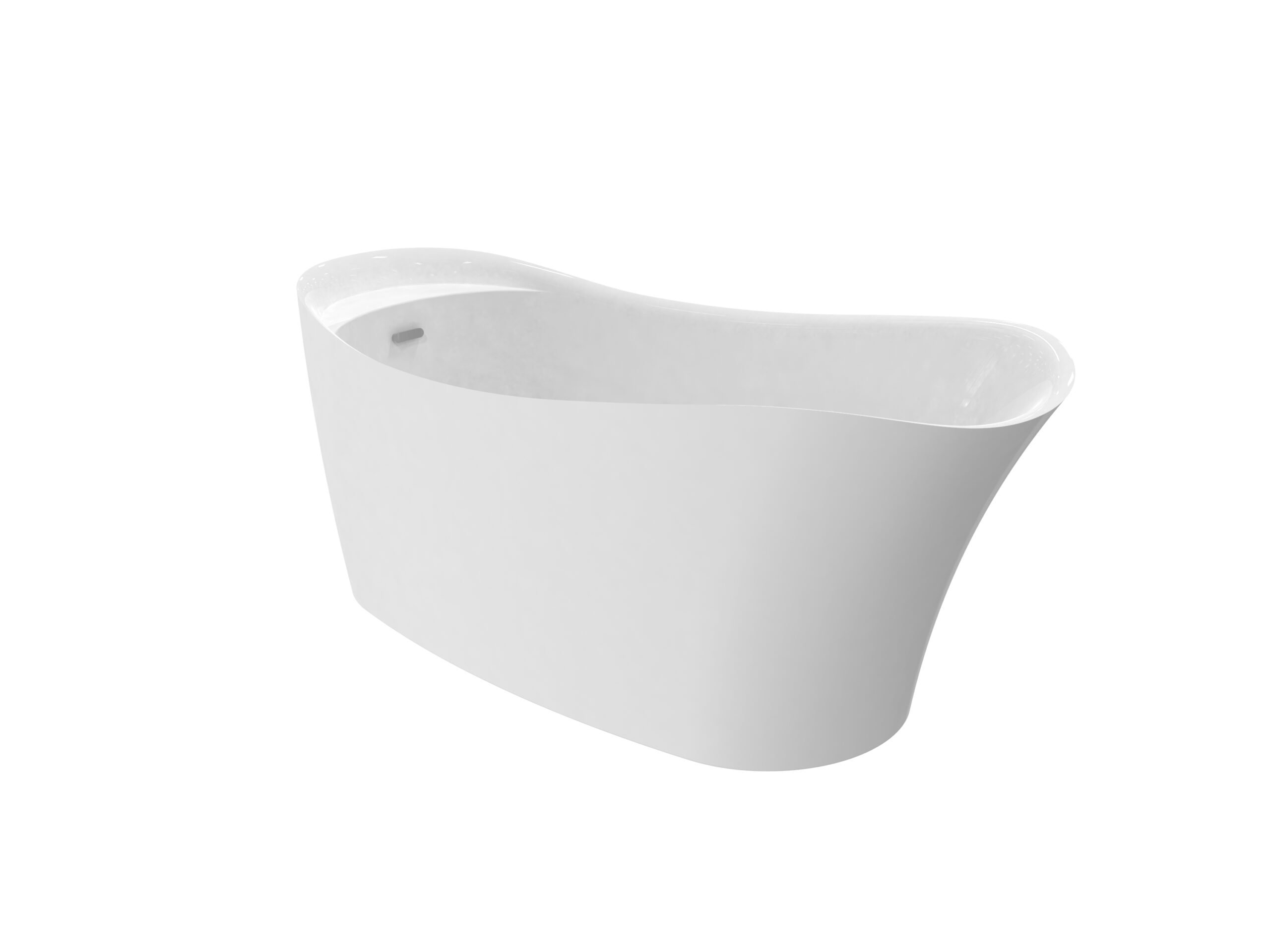Carver Tubs 69'' x 33.5'' Freestanding Soaking Acrylic Bathtub | Wayfair
