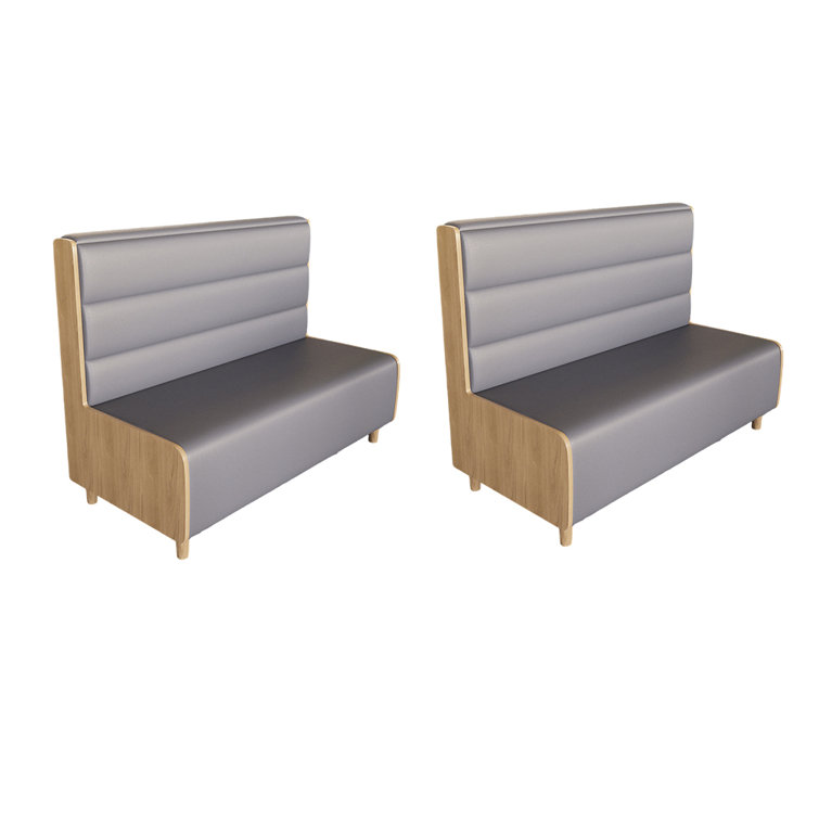 Canadian Linen Modern Simple Bar Restaurant Cafe Benches Faux Leather ...