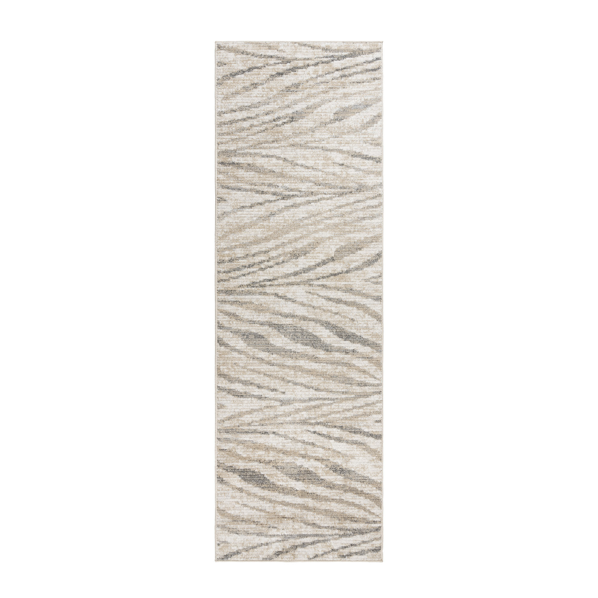 Wade Logan® Winsor Harar Modern Zebra Striped Gray/Cream Indoor Area ...