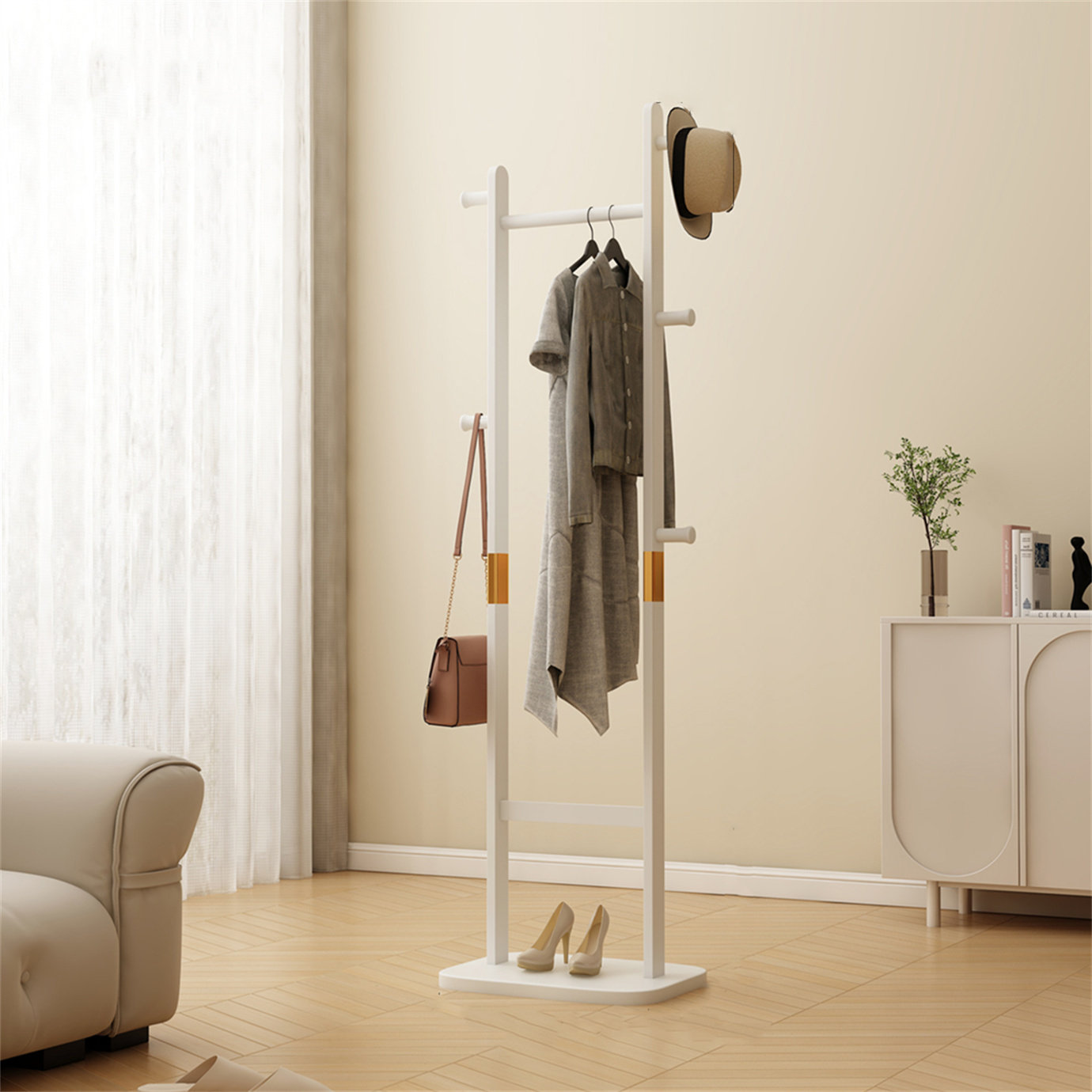 Thrones Designs Simpliwood Solid Wood Clothes Stand - Wayfair Canada