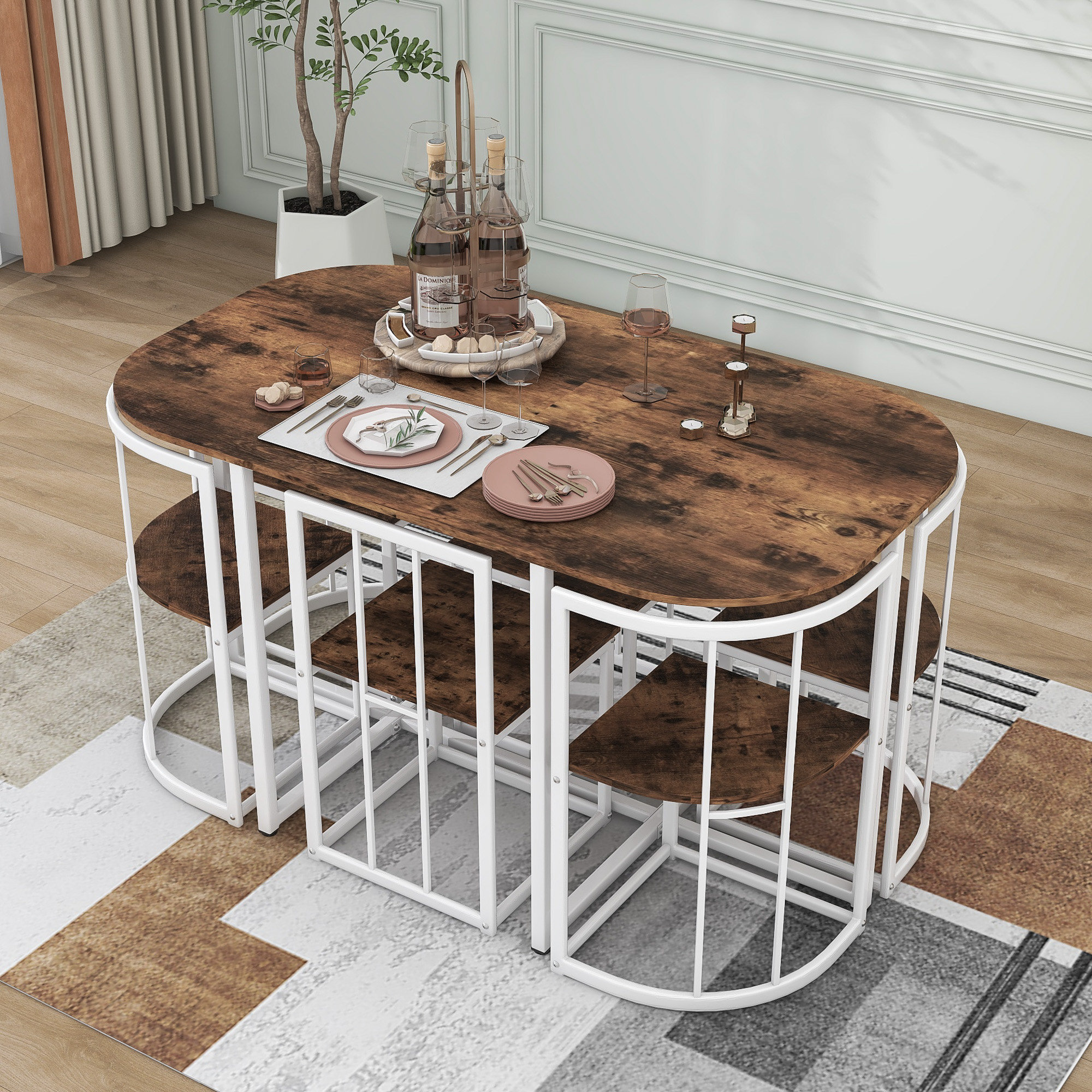 Ivy Bronx Kacyn 6 - Person Dining Set & Reviews | Wayfair