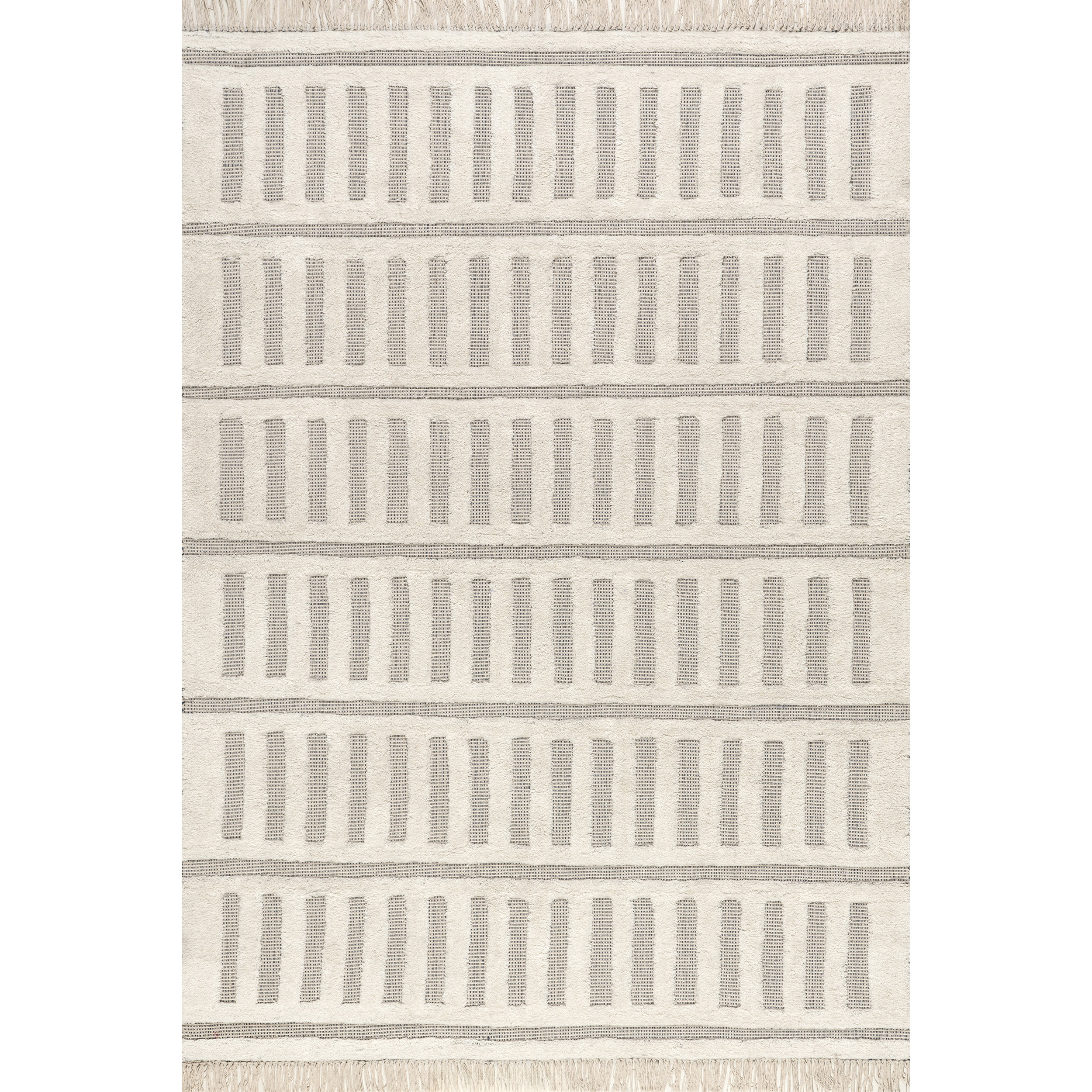 Emily Henderson x Rugs USA Merrick Tasseled Cotton and Wool Area Rug ...