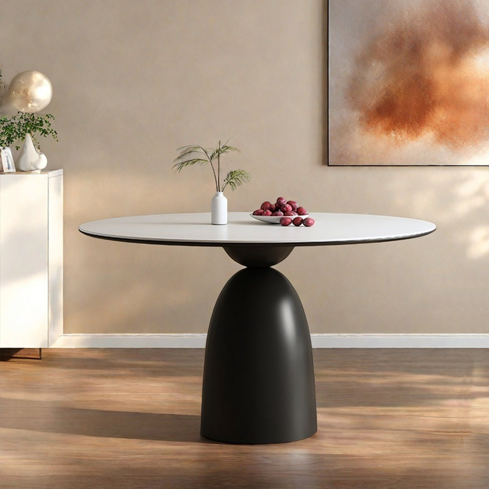 Elamer Modern simple round dining table - Wayfair Canada