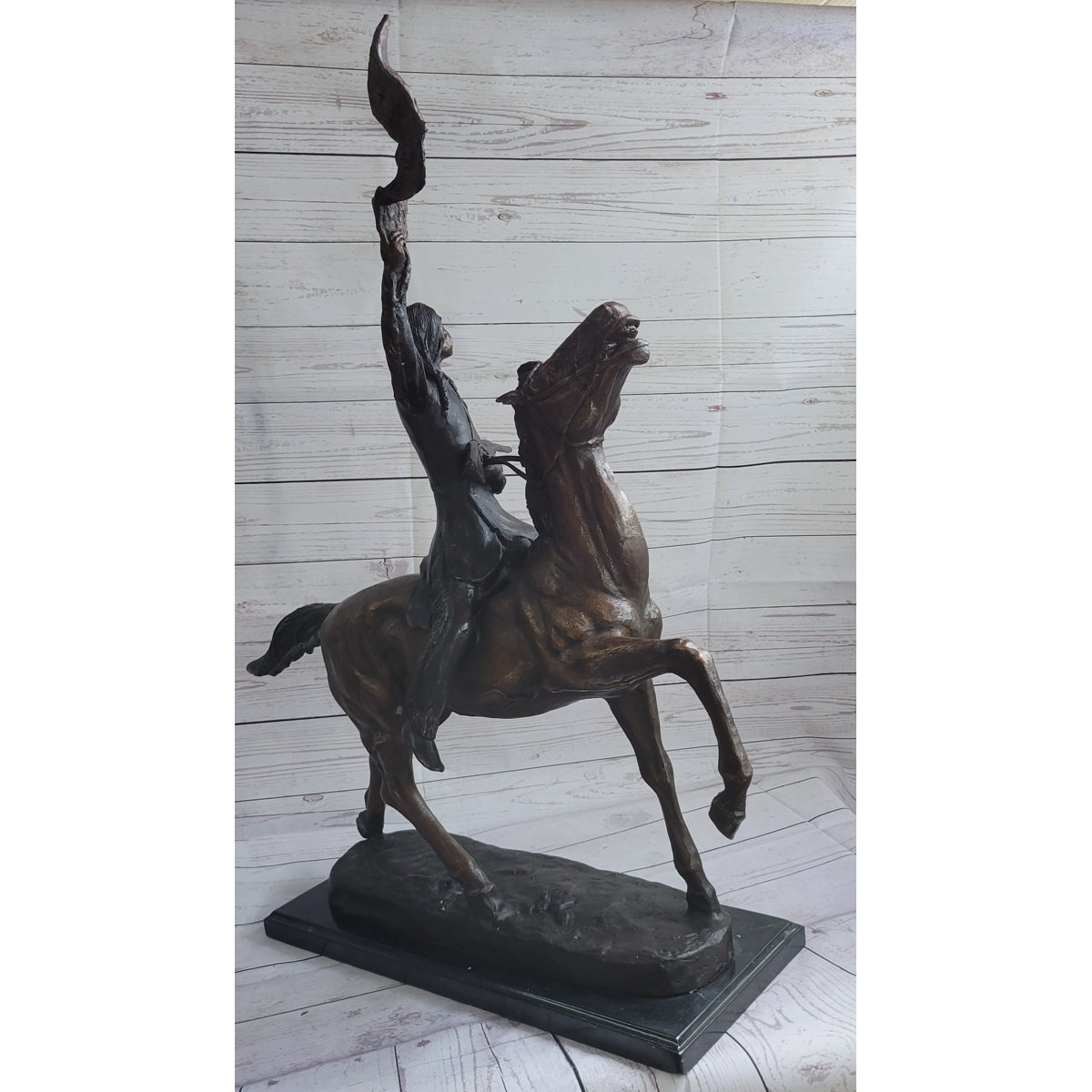 Bronzhaus Buffalo Signal By Frederic Remington Bronze Native American ...