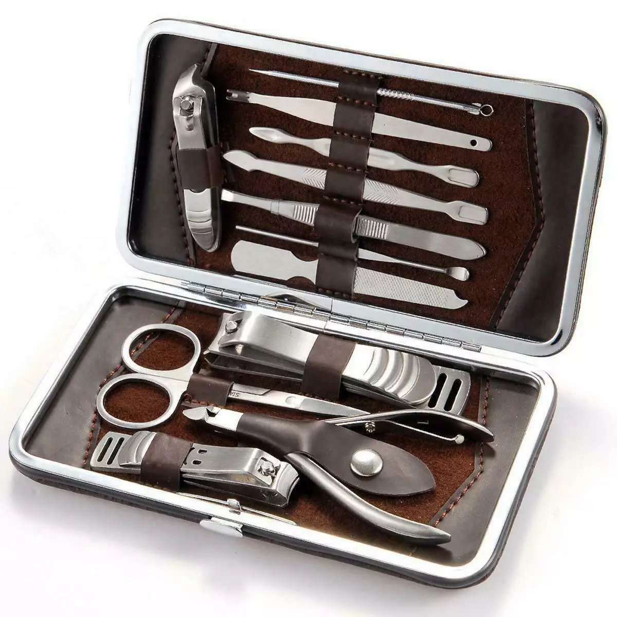 Winston Porter 12pcs Manicure Set Pedicure Nail Clippers Cleaner ...